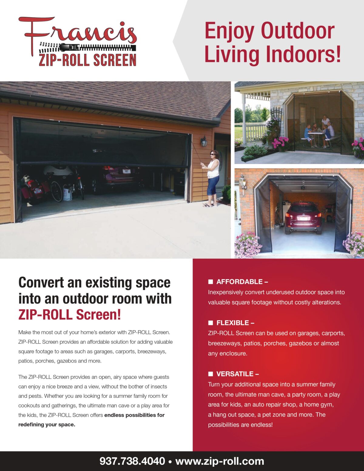 Francis Zip-Roll Screen | Outdoor Retractable Screen Systems