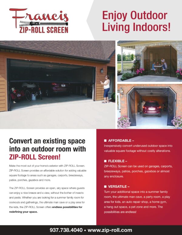 Francis Zip-Roll Screen | Outdoor Retractable Screen Systems