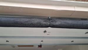 Retractable Garage Door Screen with Aluminum Frame | Zip-Roll