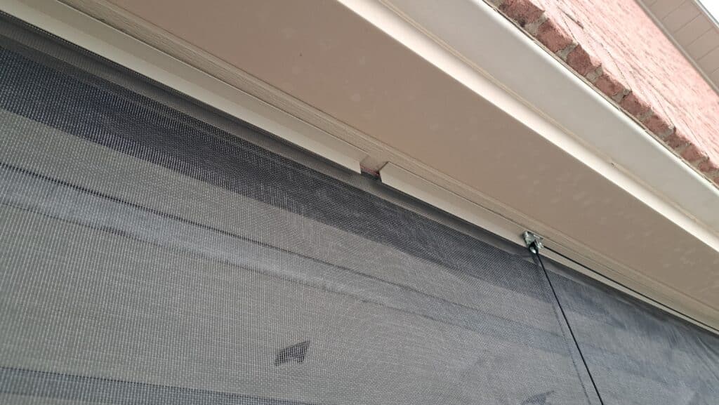 Retractable Garage Door Screen with Aluminum Frame | Zip-Roll